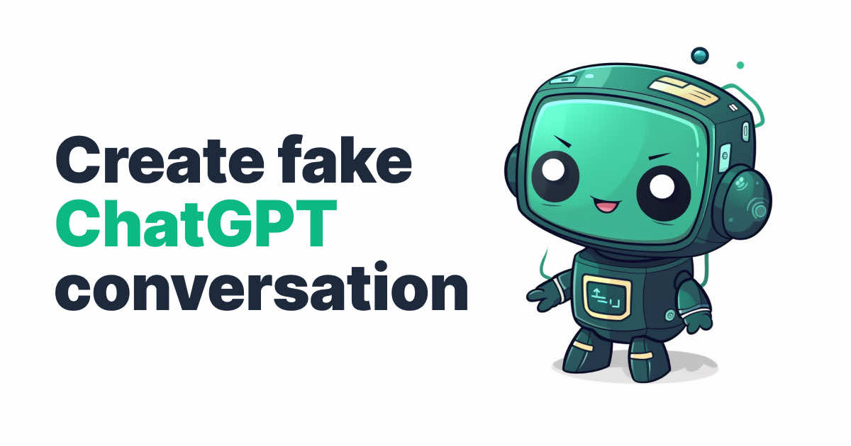 Create fake ChatGPT conversations - CGPTFYI